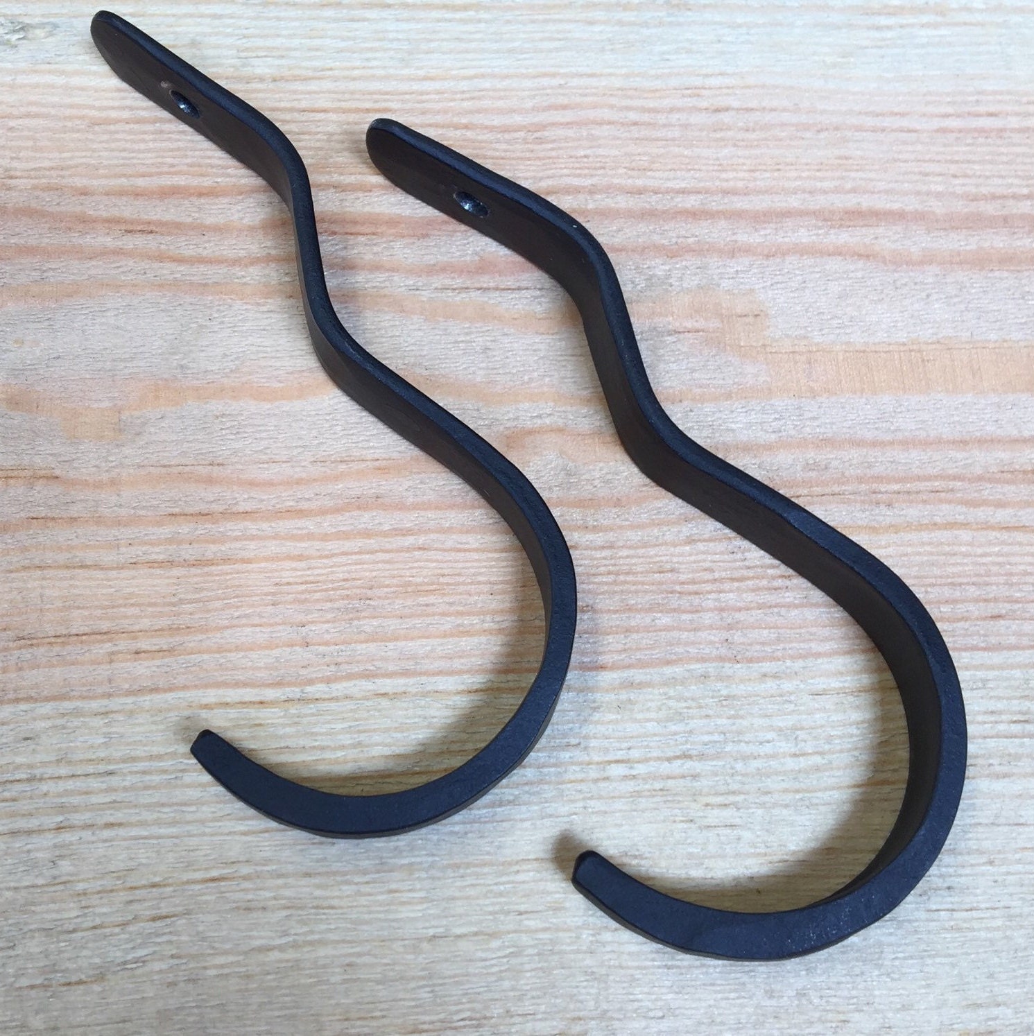 Rolling Pin Holder/hanger Starter Pair Plain Top Wrought - Etsy