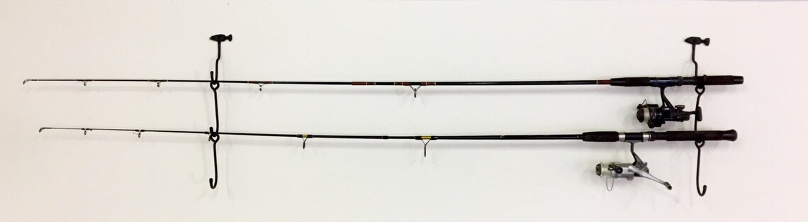Fishing Rod Hanger Starter Pair - Etsy