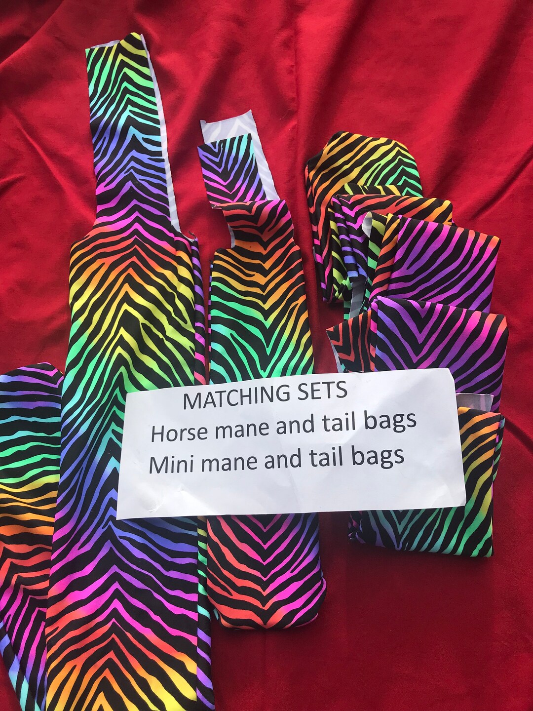 Horse or Mini Tail and Mane Bags, COLOR Choice, Matching Sets, or Just ...