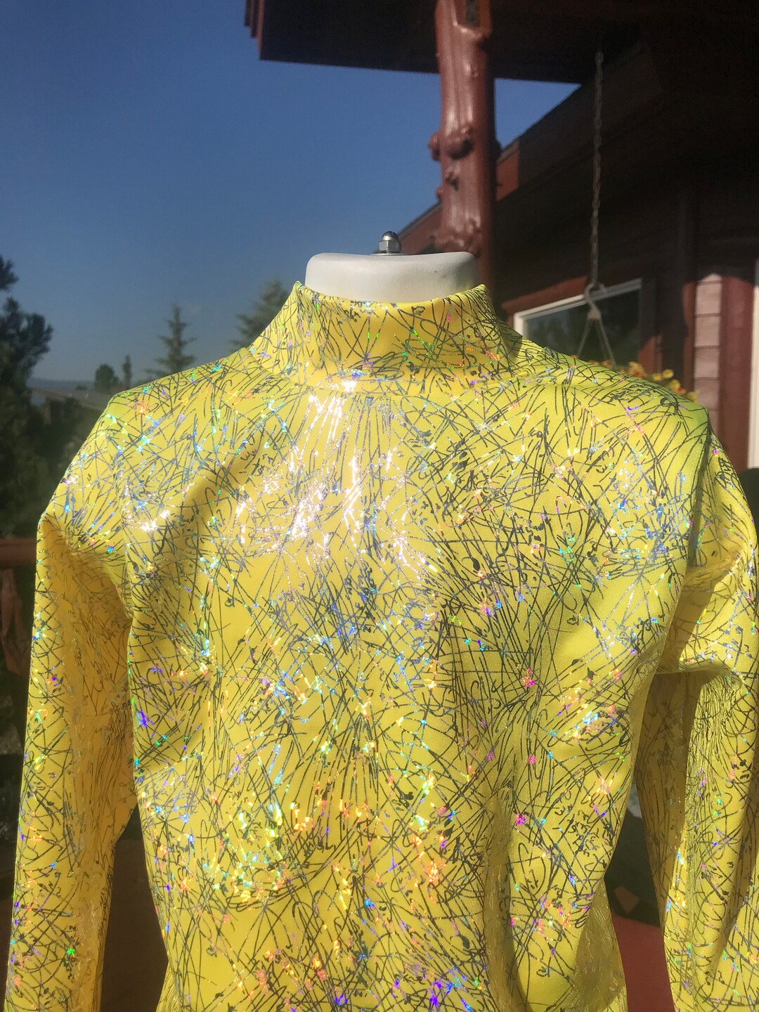 Girls YELLOW Shine Slinky, Western Shirt Pleasure Horsemanship Leadline ...