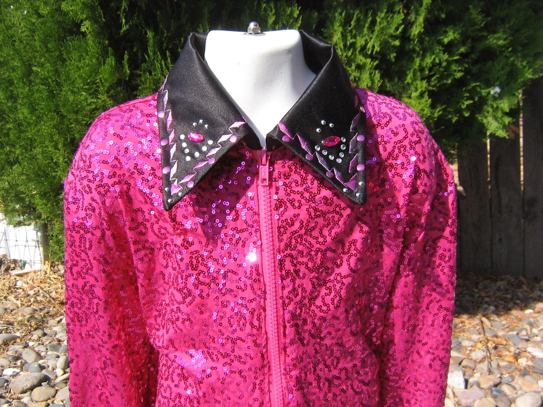 Girls L , Pink, Western Show Shirt, Horsemanship, Showmanship, Pleasure ...
