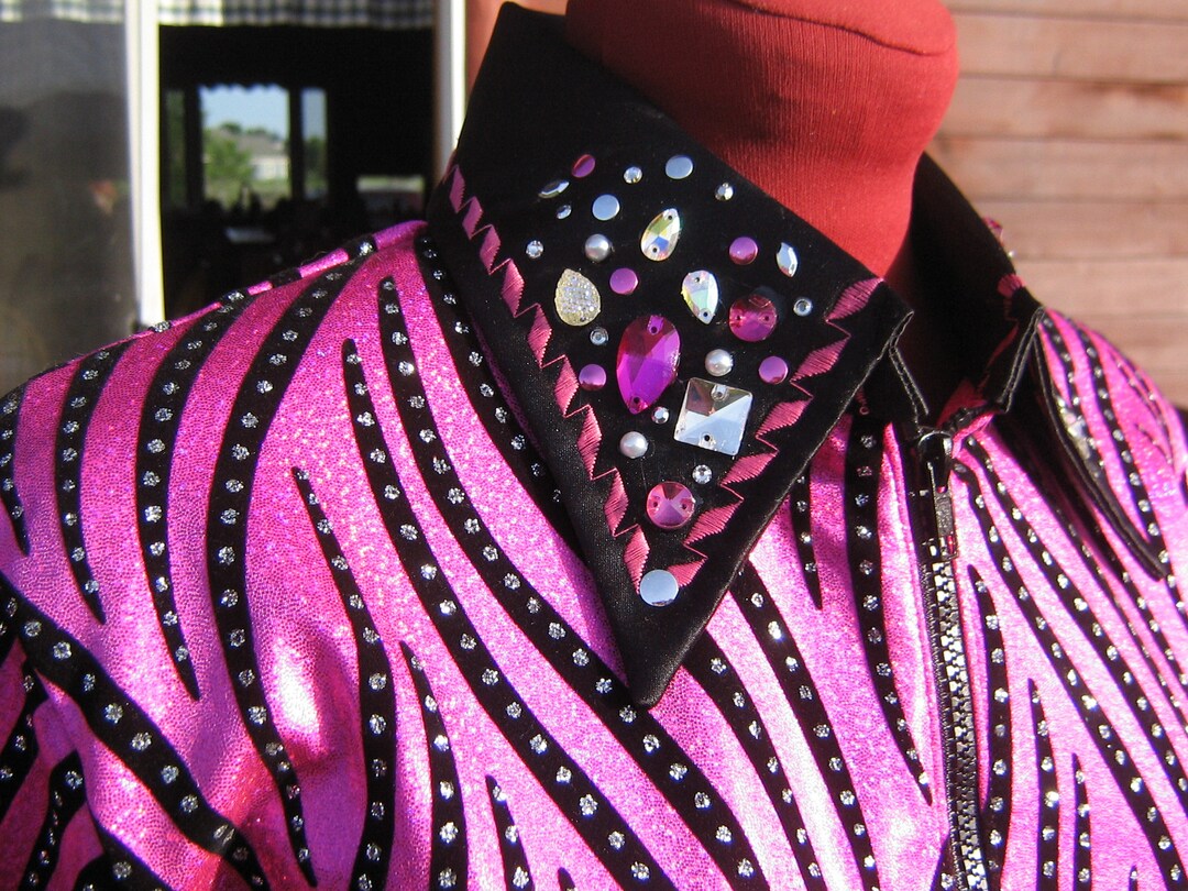 Women L 38/40, Pink , Western Show Shirt, Horsemanship, Pleasure ...