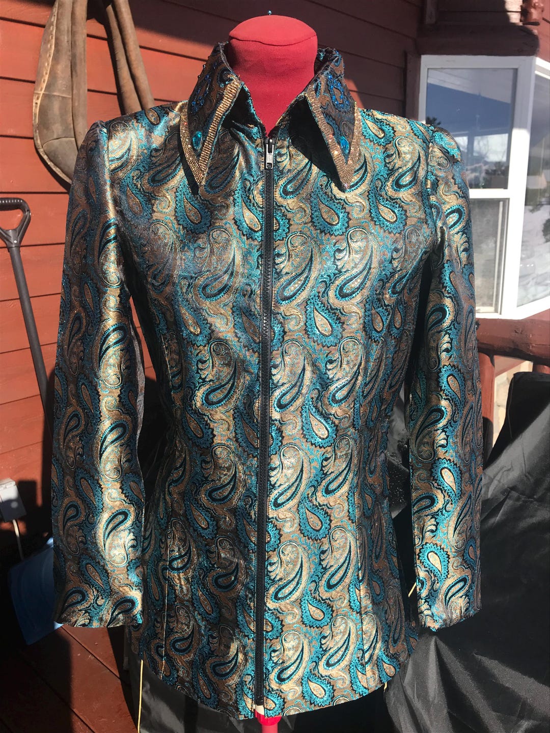 Womens Showmanship / Halter Jacket, Bust 38, Turquoise Gold, Med ,new ...