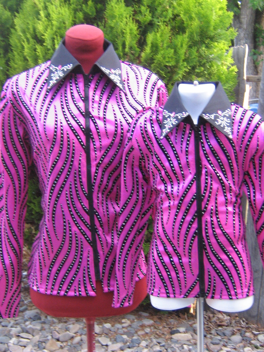 Leadline Set, COLORS-- Zip Shirt Collar, Western Show Shirts, Pleasure ...