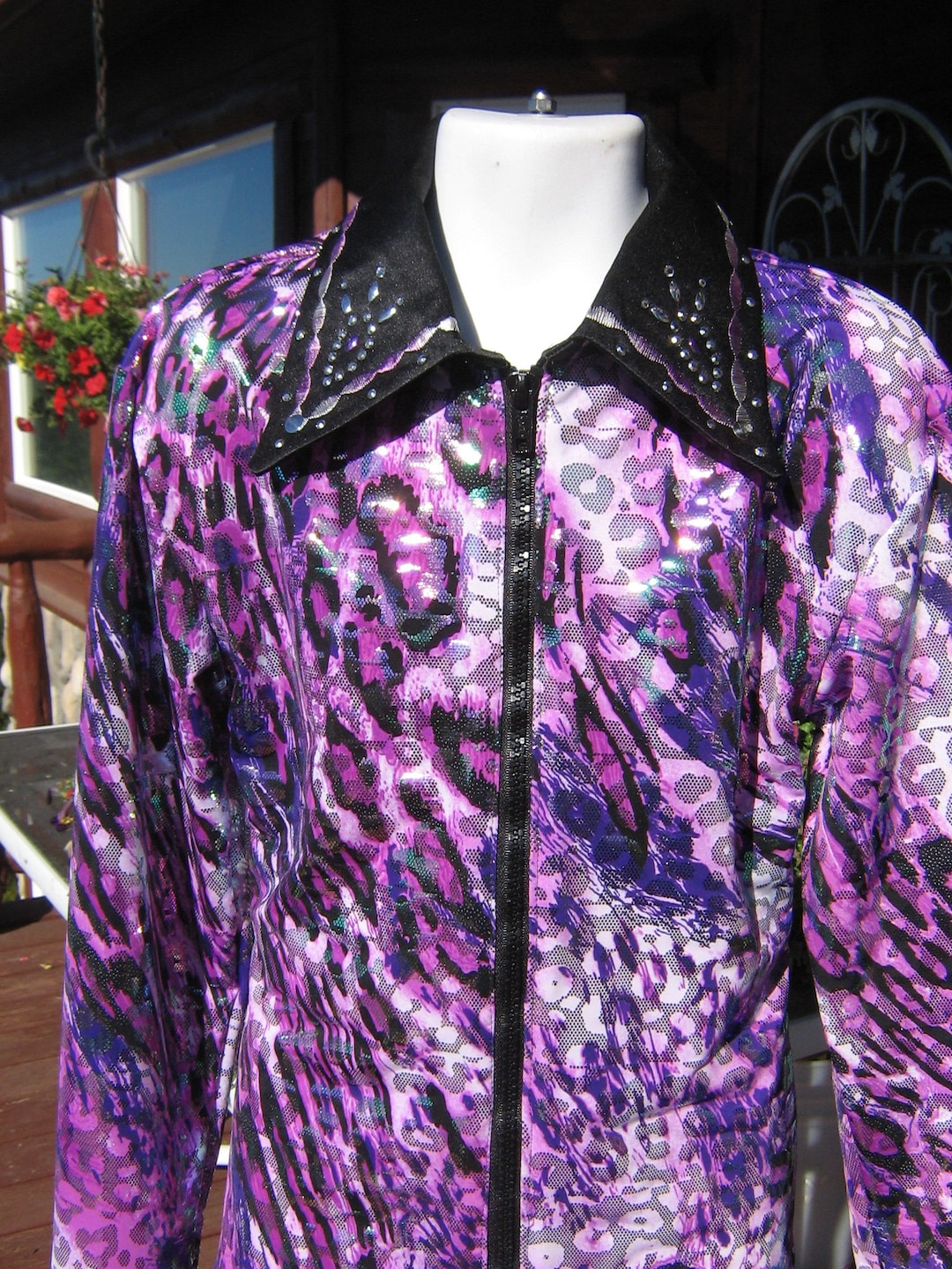 GIRLS, M Purple,western Show Shirt, Pleasure, Horsemanship, Showmanship ...