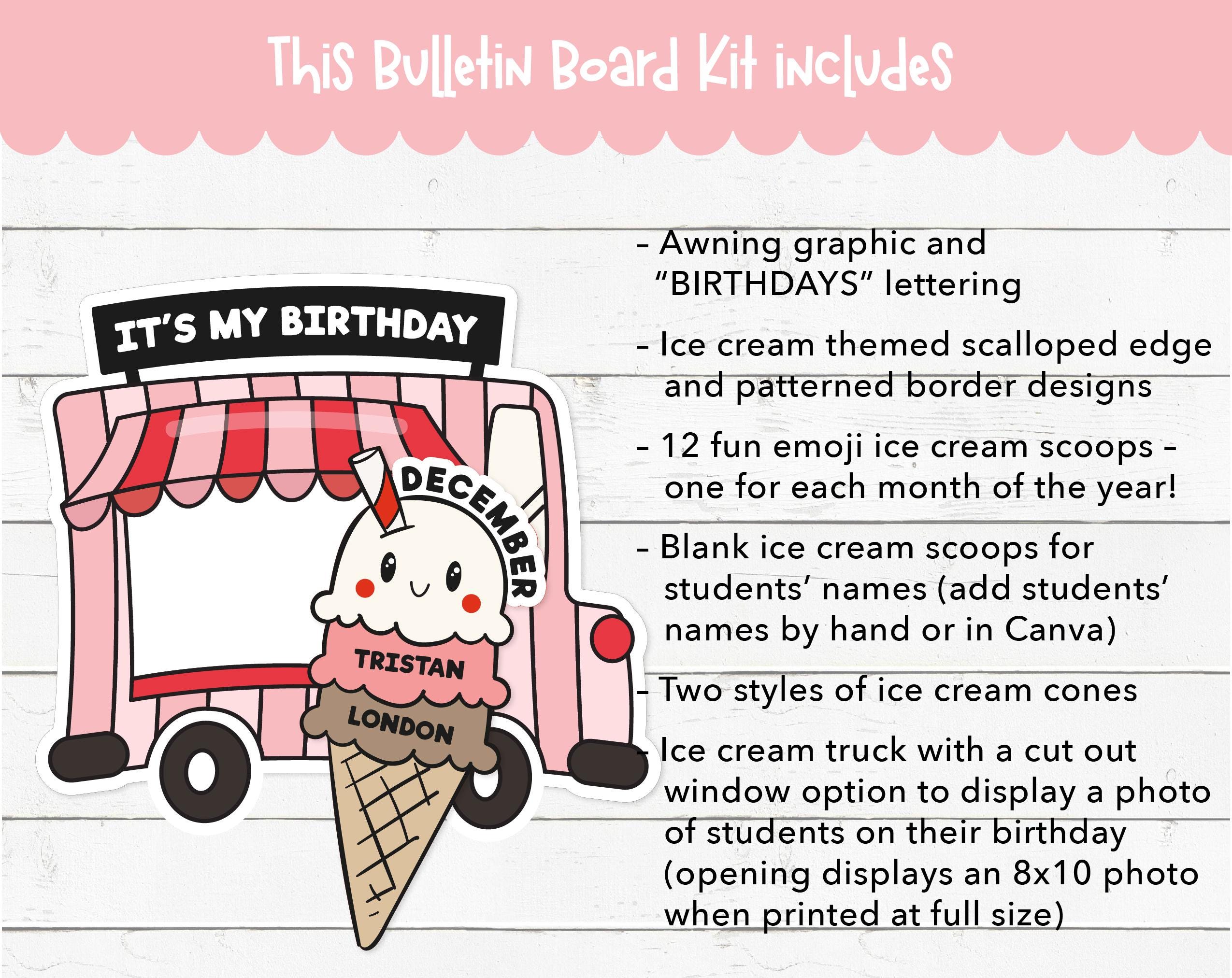 Birthday Bulletin Board Kit for Teachers Class Decor - Classroom ...