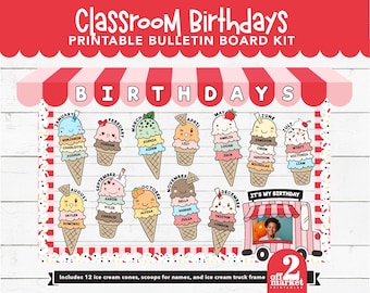 BULLETIN BOARD KIT- Happy Birthday Display | Positive Classroom ...