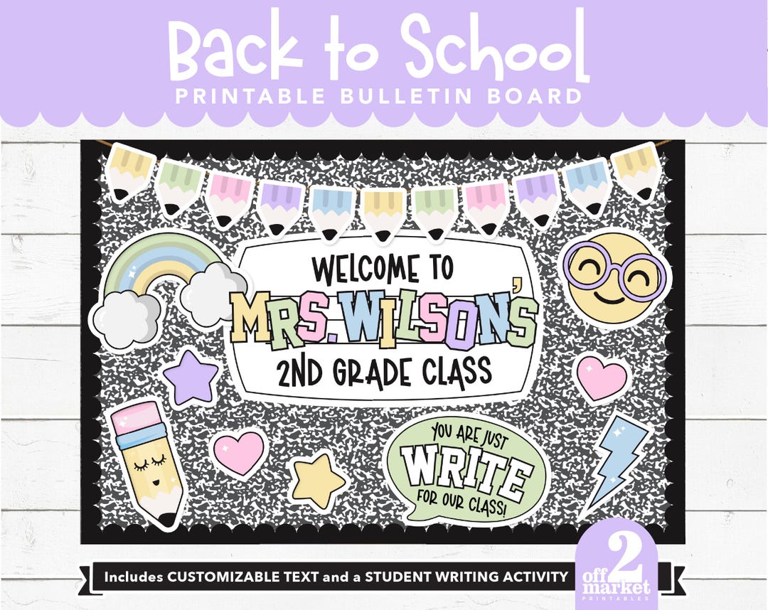 Back to School Bulletin Board for Teachers Classroom Decor ...