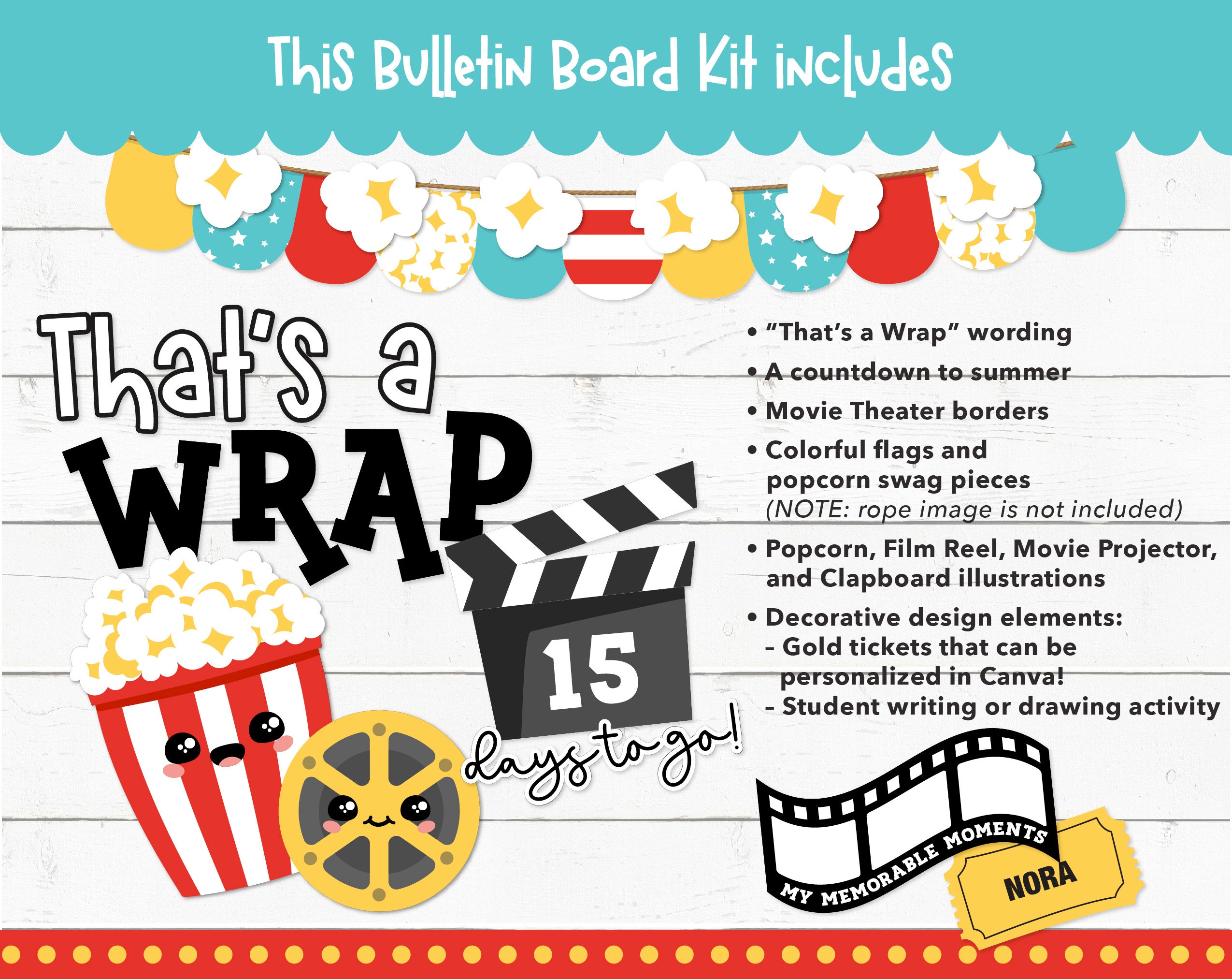End of the Year Bulletin Board Kit for Teachers Classroom Decor ...