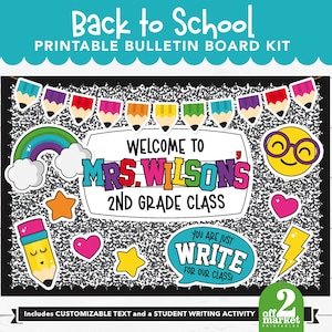 Back to School Bulletin Board Kit for Teachers Classroom Decor - Fall ...