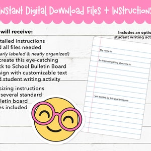 Back to School Bulletin Board Kit for Teachers Classroom Decor - Fall ...