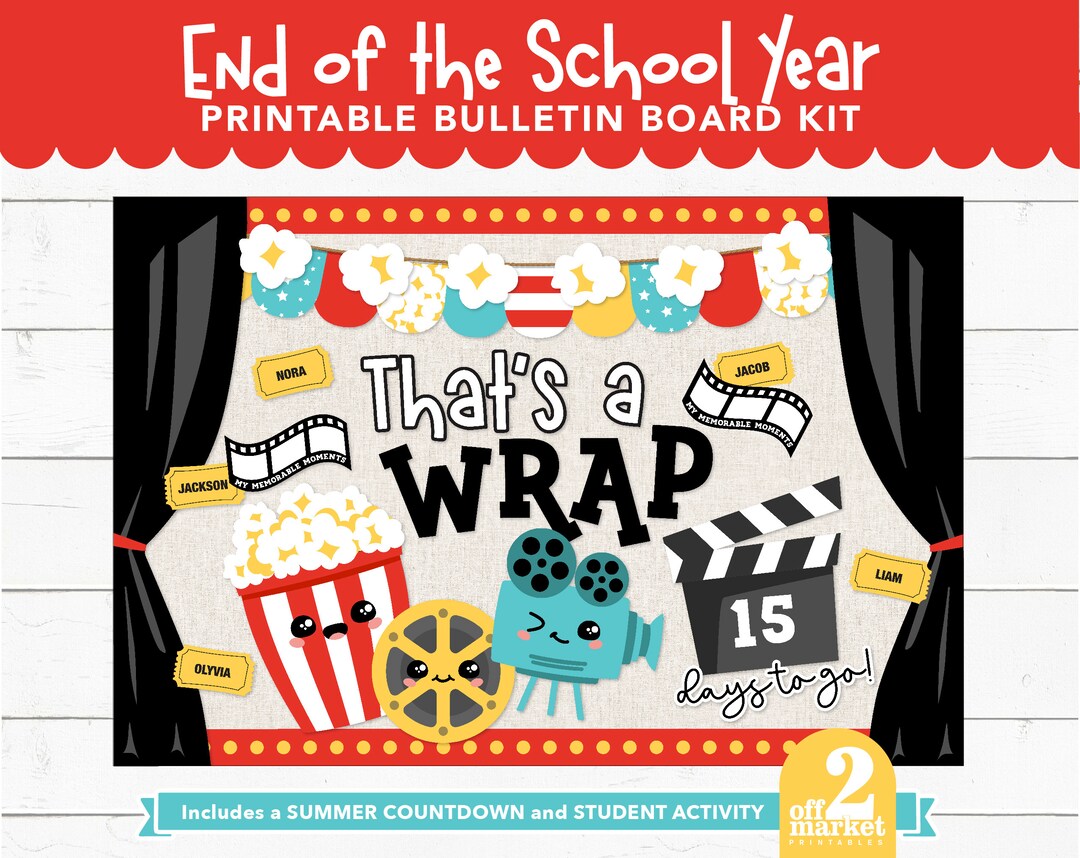 End of the Year Bulletin Board Kit for Teachers Classroom Decor ...