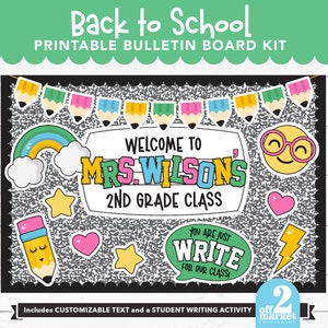 Back to School Bulletin Board Kit for Teachers Classroom Decor Fall ...