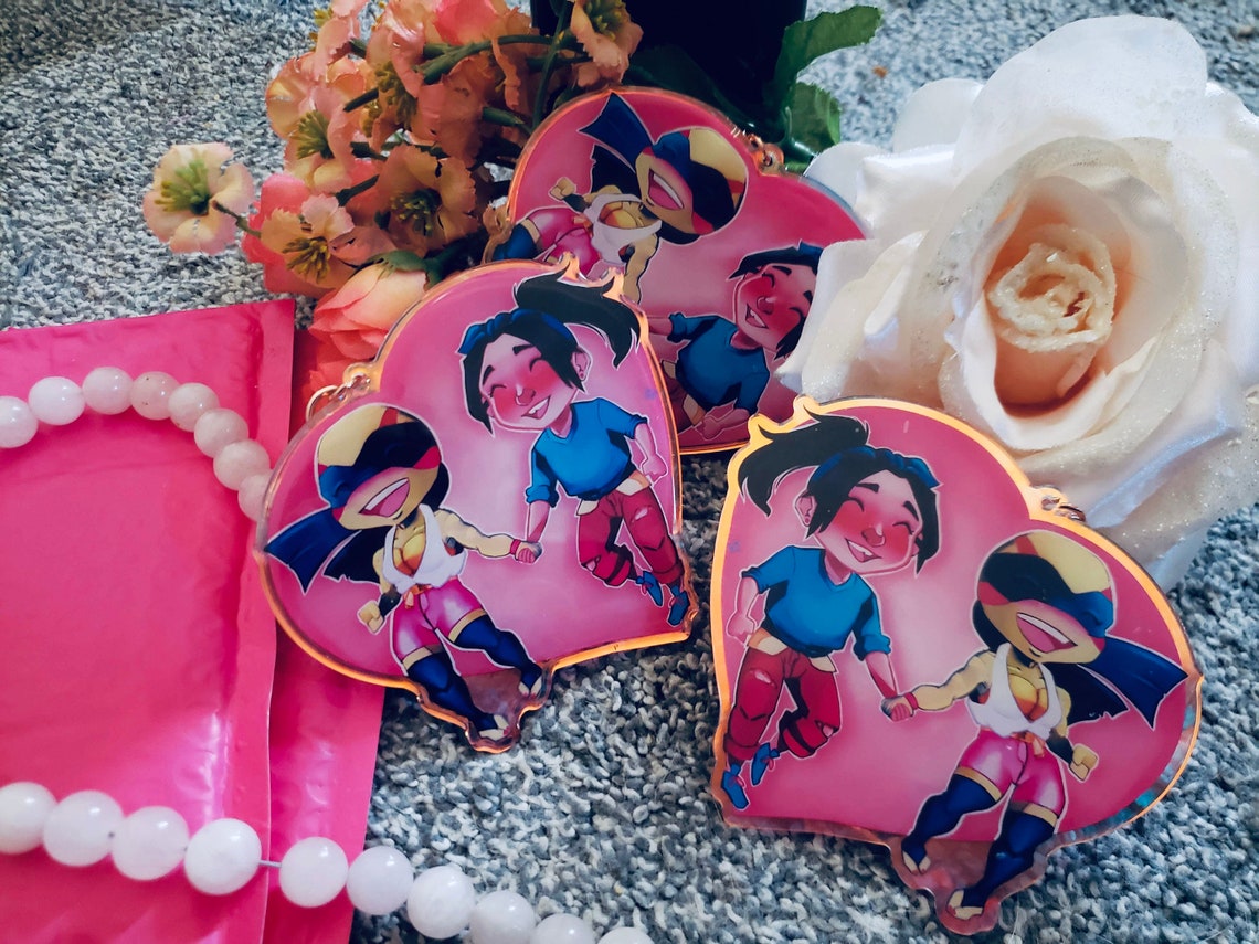 ROTTMNT Leo and Casey Holding Hands Keychains - Etsy