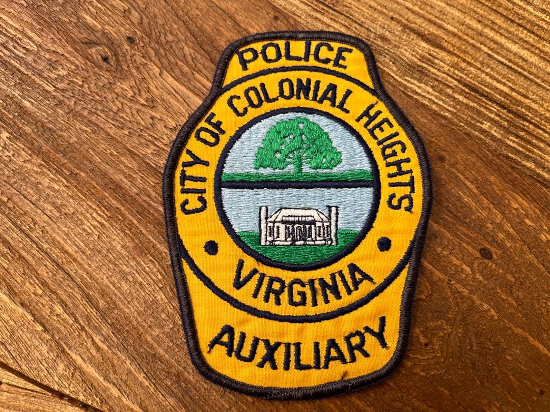 Vintage, Obsolete, American Police Patches, Police, Colonial Heights ...