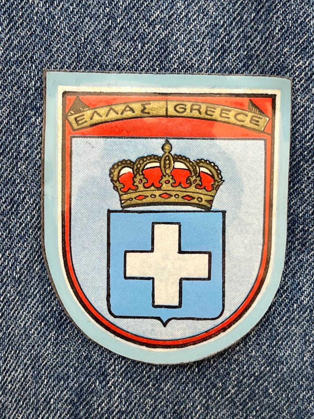 Vintage Patch, World, Greece, Crown, Patches, Holiday Memory, Ski ...