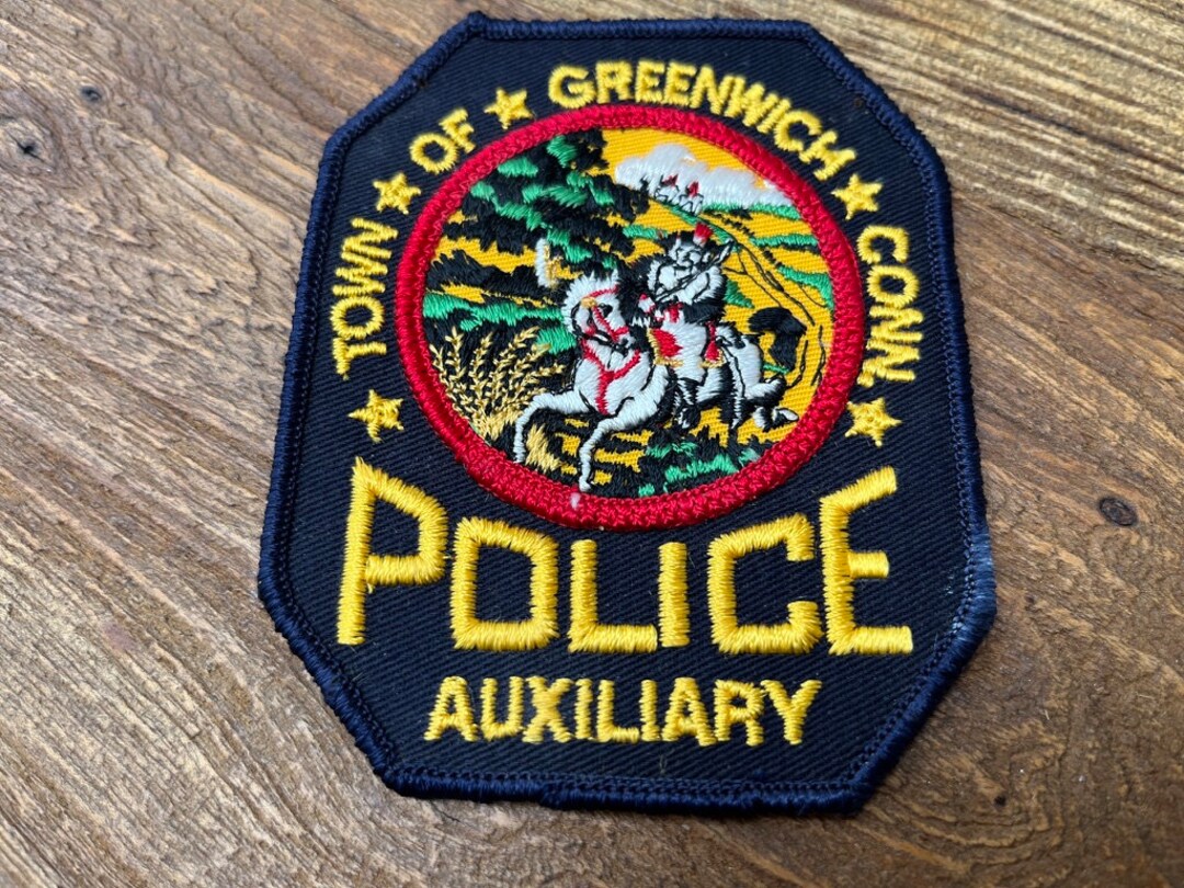 Vintage, Obsolete, American Police Patches, Greenwich Police Department ...