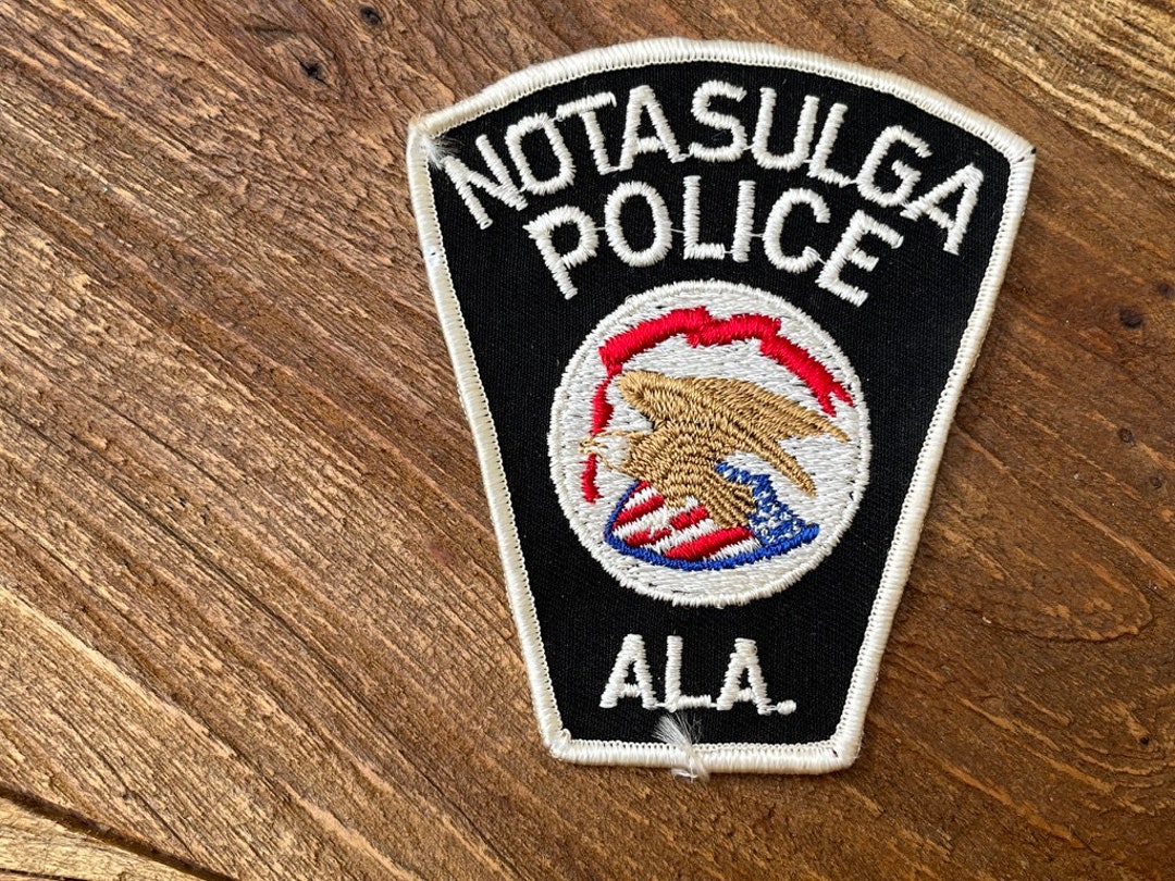 Vintage, Obsolete, American Police Patches, Police, Notasulga Police ...