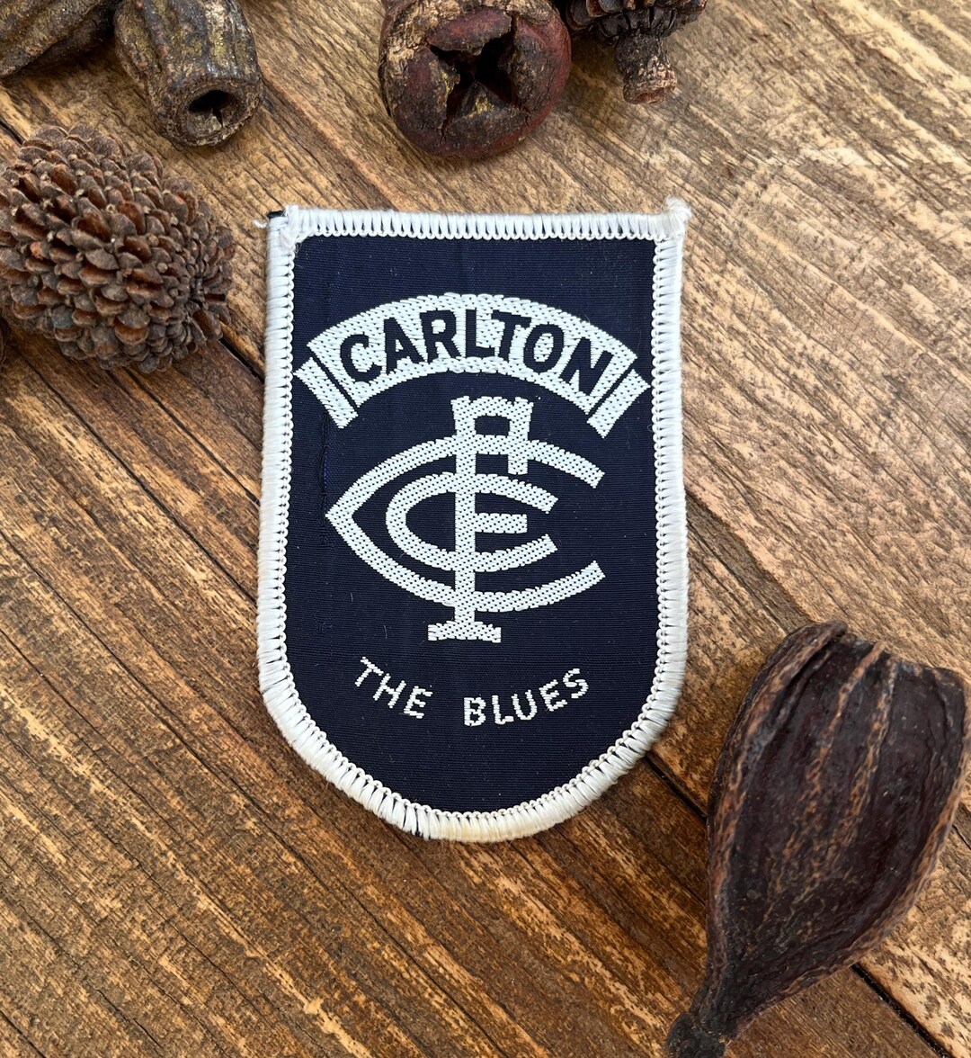 Vintage Patches, Carlton Blues, AFL-VFL Football, Cloth Patch. Souvenir ...