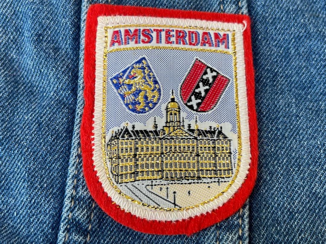 Vintage Patch, Amsterdam, Crest, Lions, Europe, Souvenir Badge, Holidays, Sew on Patches ...