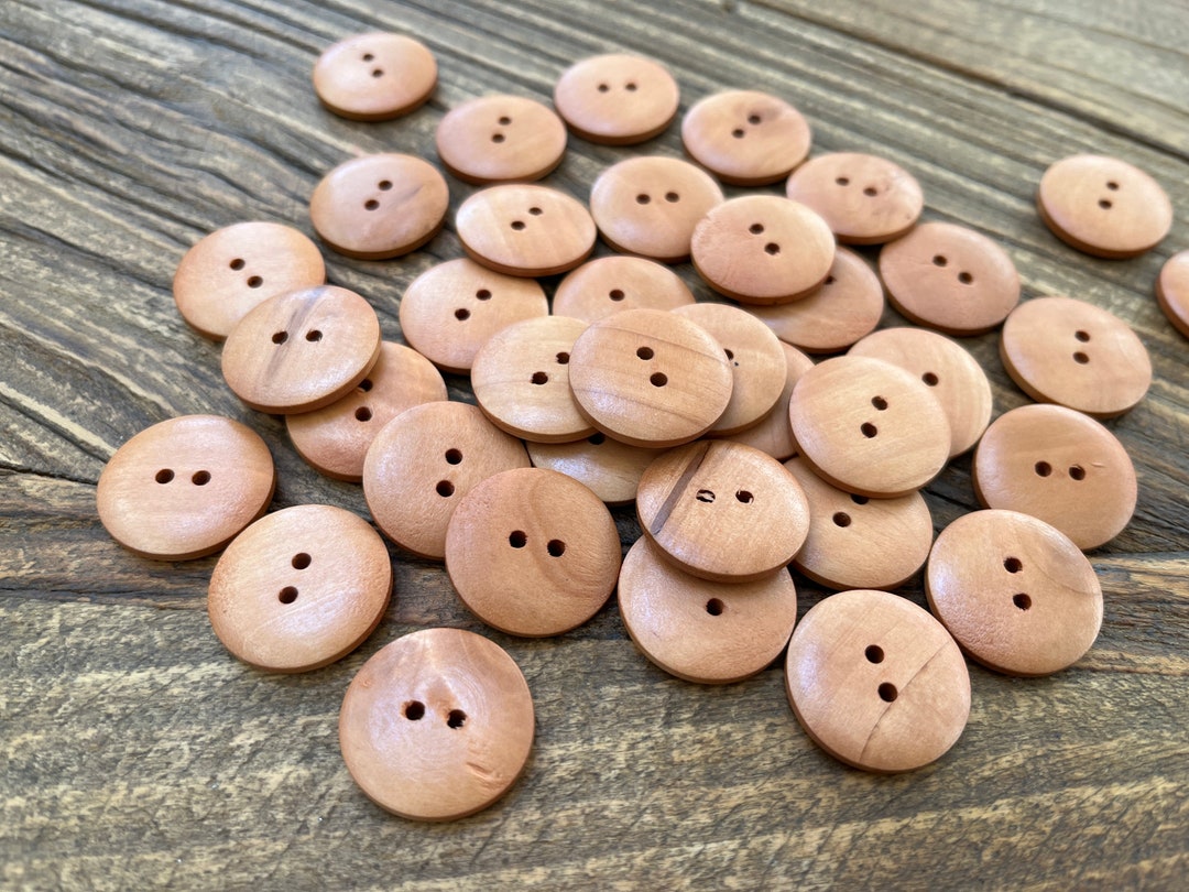 Timber, Turned, Set of 6 X 22.4mm Timber Treasures Buttons - Etsy