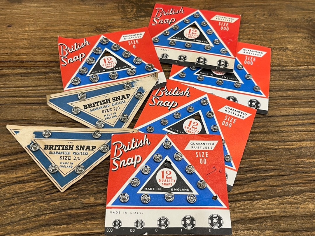 Vintage 1950's British Snap, Quality Snaps, Made in England, Guaranteed ...