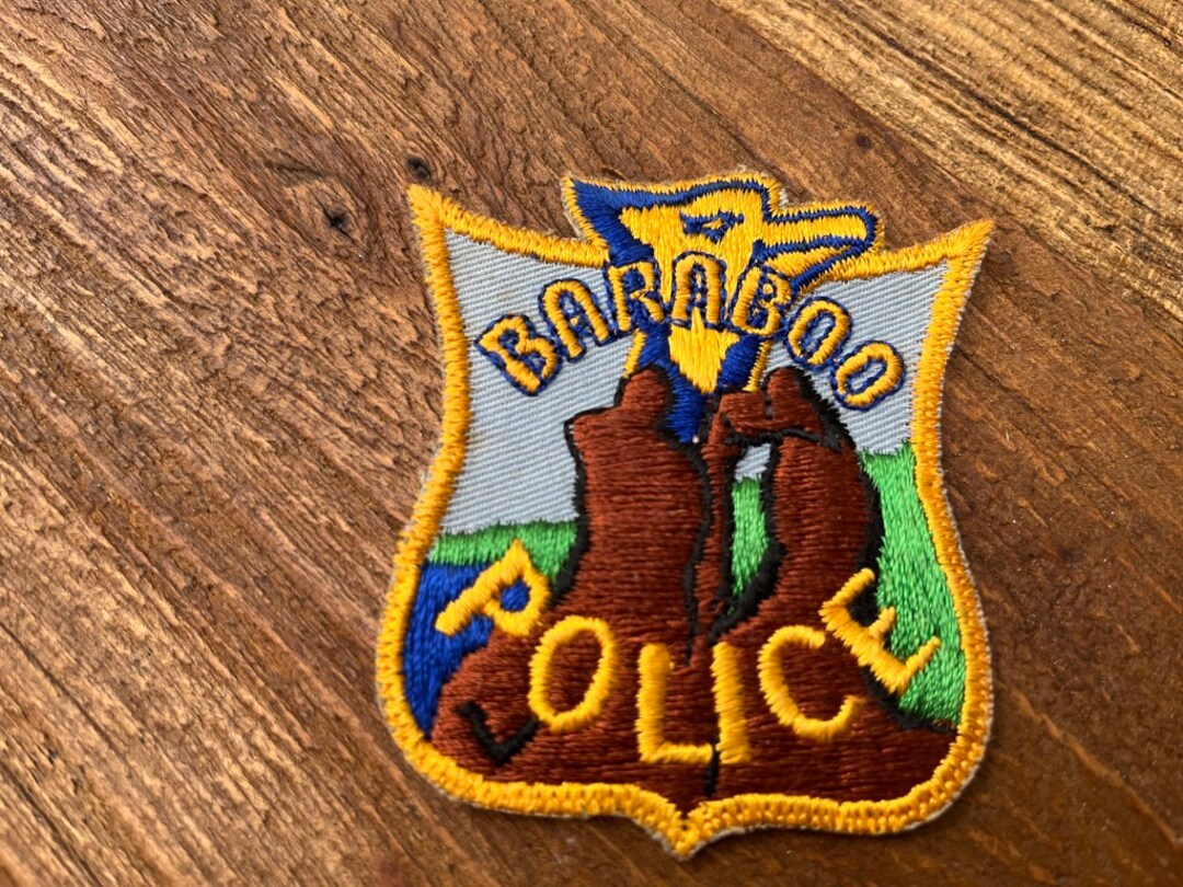 Vintage, Obsolete, American Police Patches, Police, Baraboo Police ...