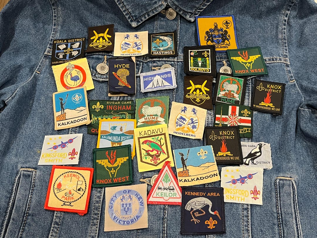 Vintage Scout Patches, District, Letters H, I, J & K, Knox, Kalkadoon ...