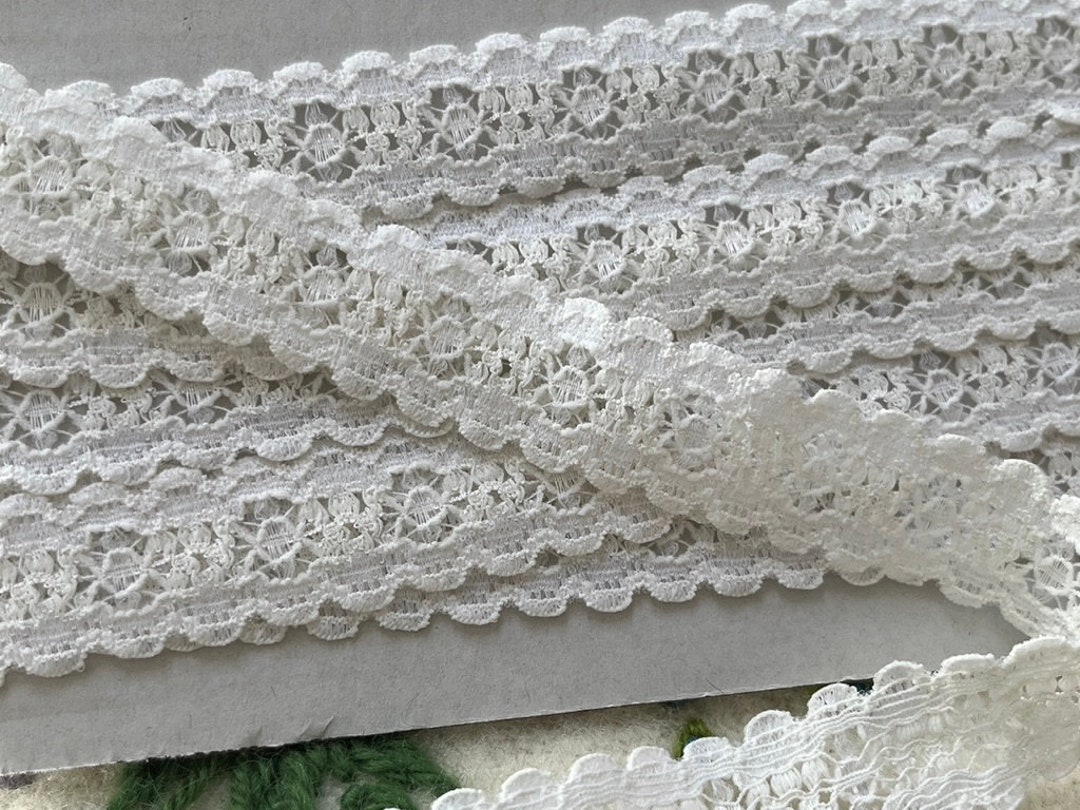 Elastic Lace White Bridal Lace Lace Trim 20.1mm 2 Metre - Etsy