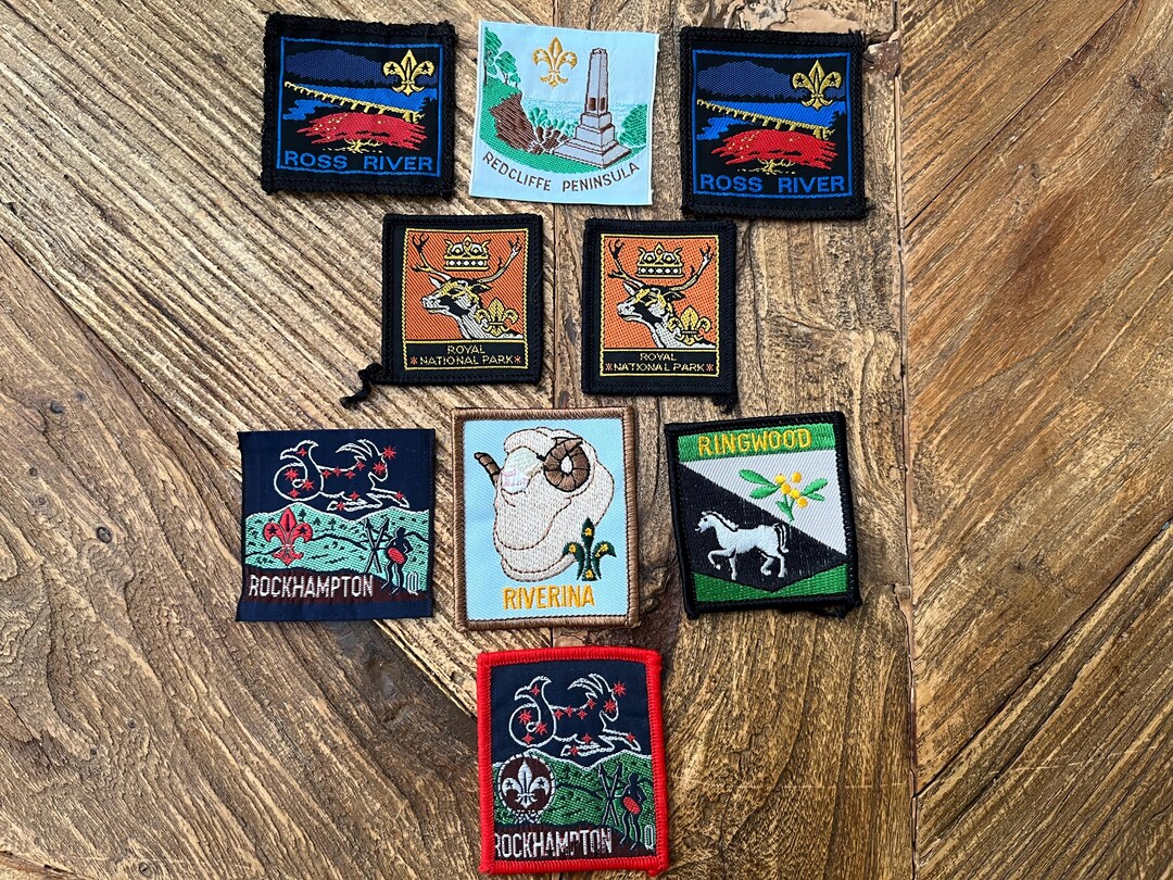 Vintage Scout Patches, R District, Rockhampton, Riverina, Ringwood, RNP ...