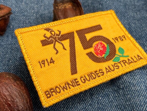 Vintage Patches, 1914 - 1989, 75 Years, Girl Guide, … - Gem