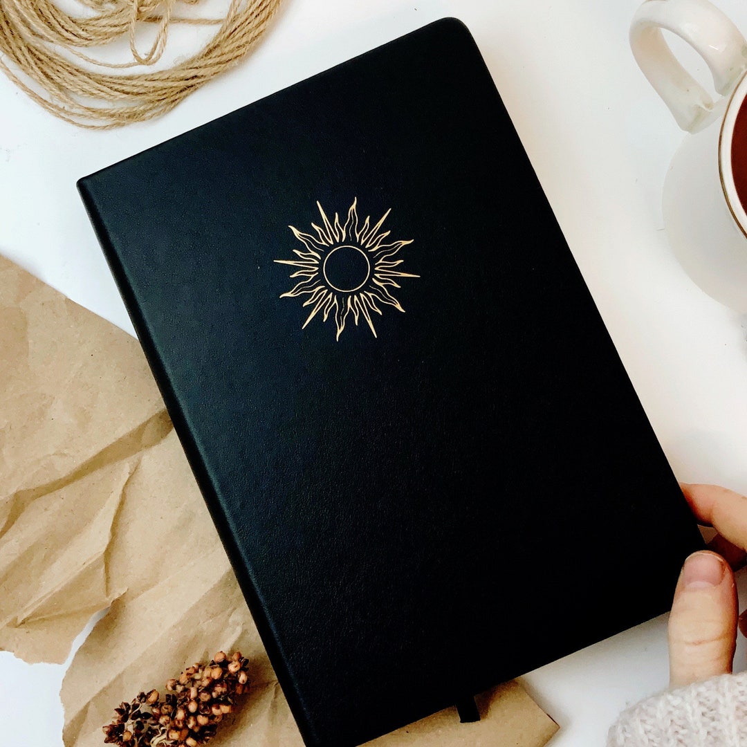 Sun Burst Vegan Leather Bullet Journal - Etsy