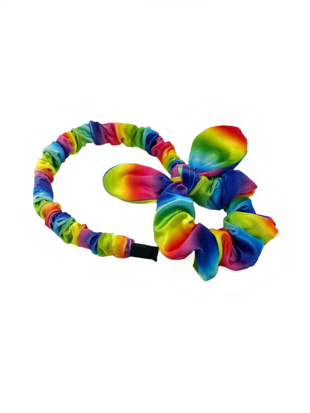 Mavi Bandz Women and Girls Bunny Ear Scrunchies and Headband Set in ...