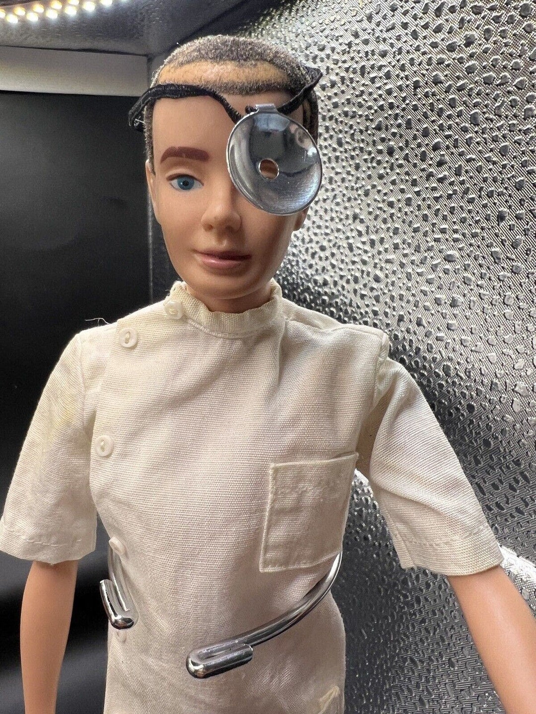 1960s Ken Clothes, Barbie 793, Doctor Ken Outfit, Dr. Ken Outfit, Headmirror, Doctor Bag, Socks ...
