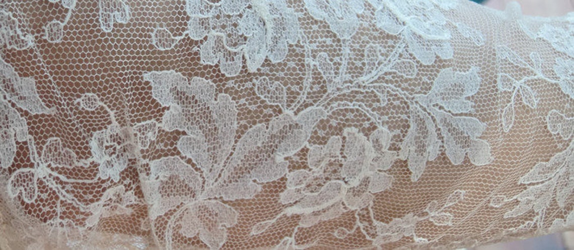 1930's Art Deco Floral Lace Wedding Gauntlet Sleeves | Etsy