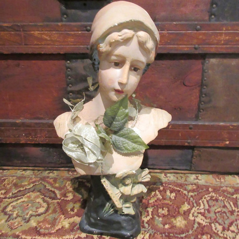 Chalkware Bust - Etsy