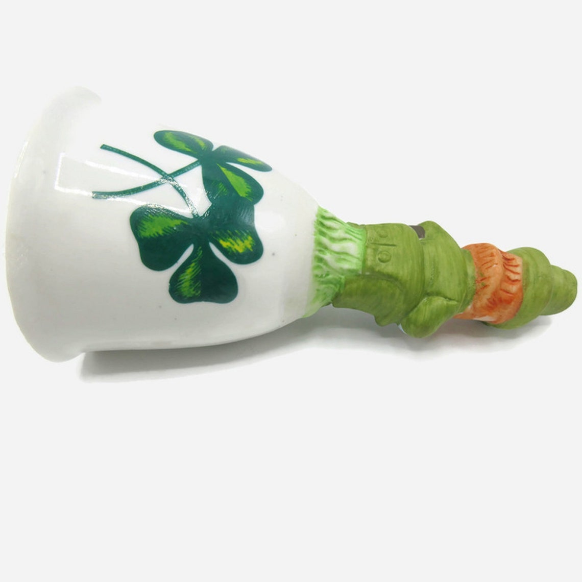 Vintage Figural Leprechaun Bell Irish Shamrocks | Etsy