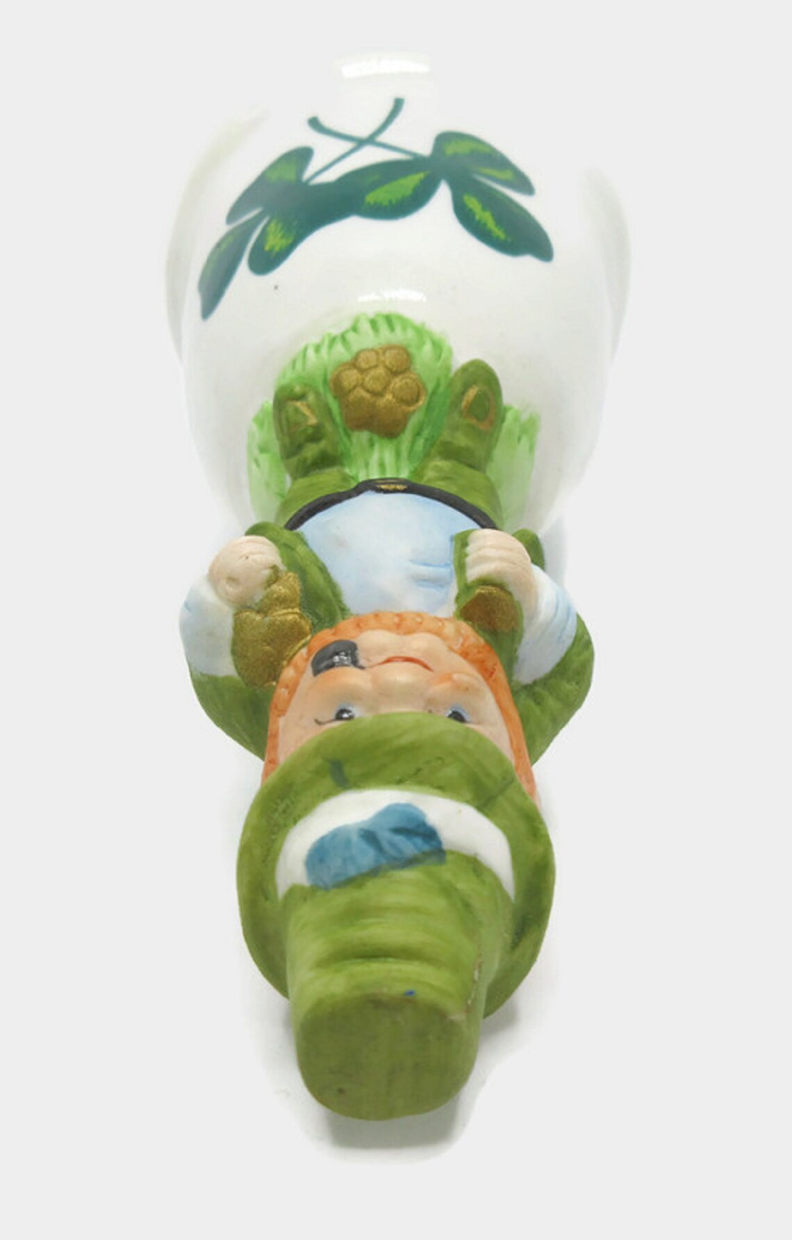 Vintage Figural Leprechaun Bell Irish Shamrocks | Etsy