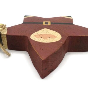 Vintage Handmade Folk Art Santa Star Christmas Holiday Decoration - Etsy