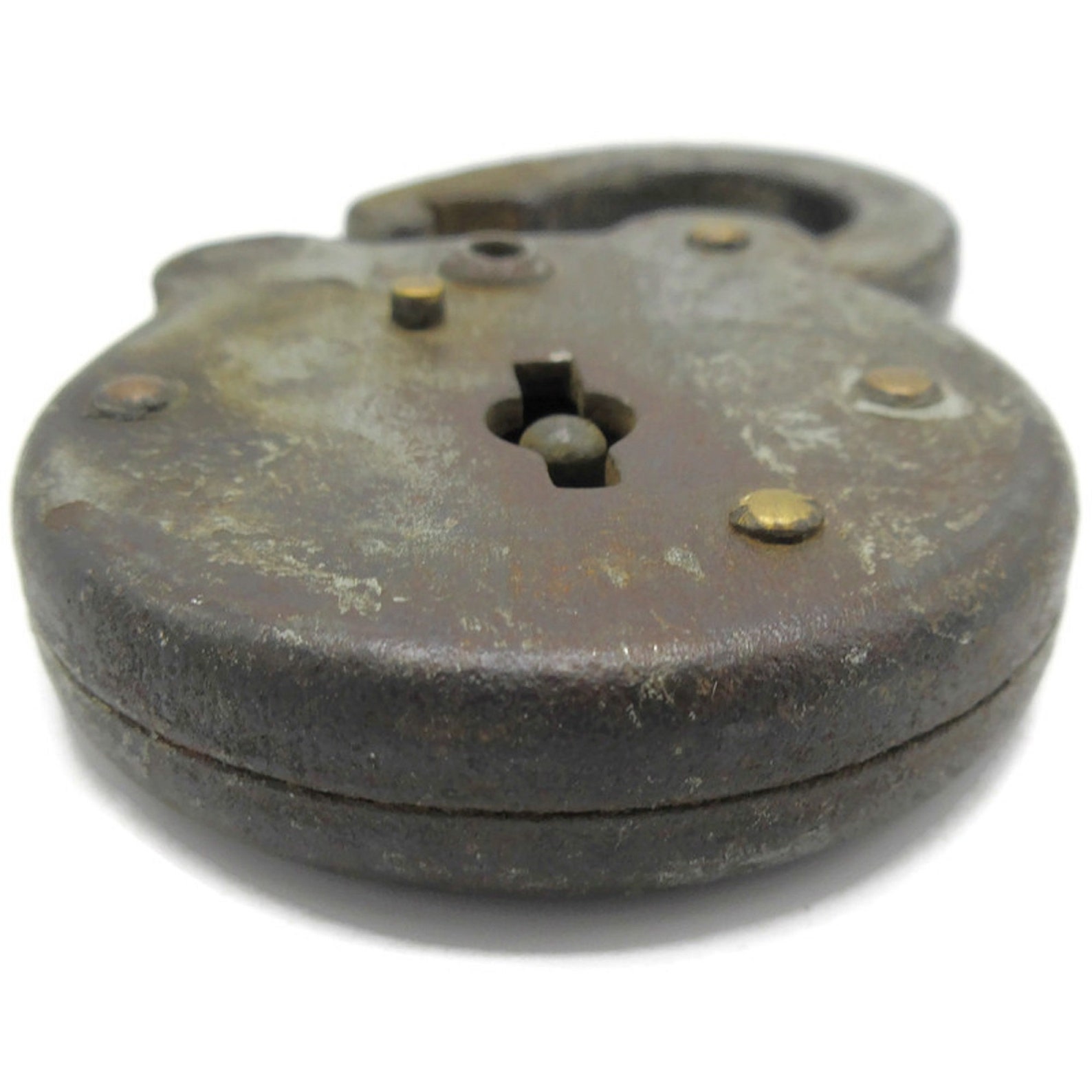 Antique Padlock and Key - Etsy