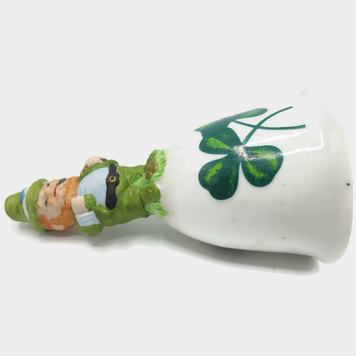 Vintage Figural Leprechaun Bell Irish Shamrocks | Etsy