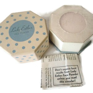 Vintage 1936 Lady Esther Face Powder Box Sealed - Etsy