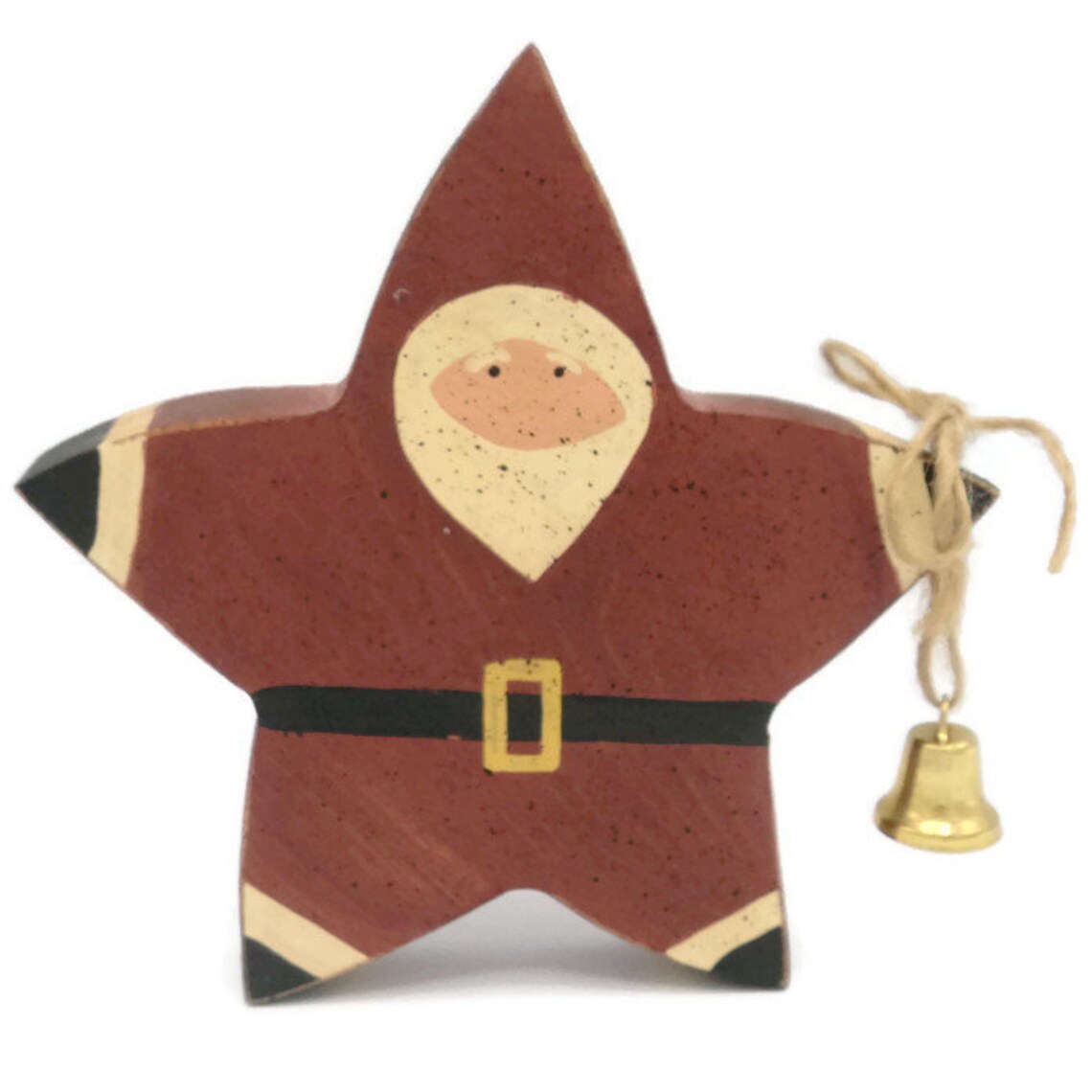 Vintage Handmade Folk Art Santa Star Christmas Holiday - Etsy