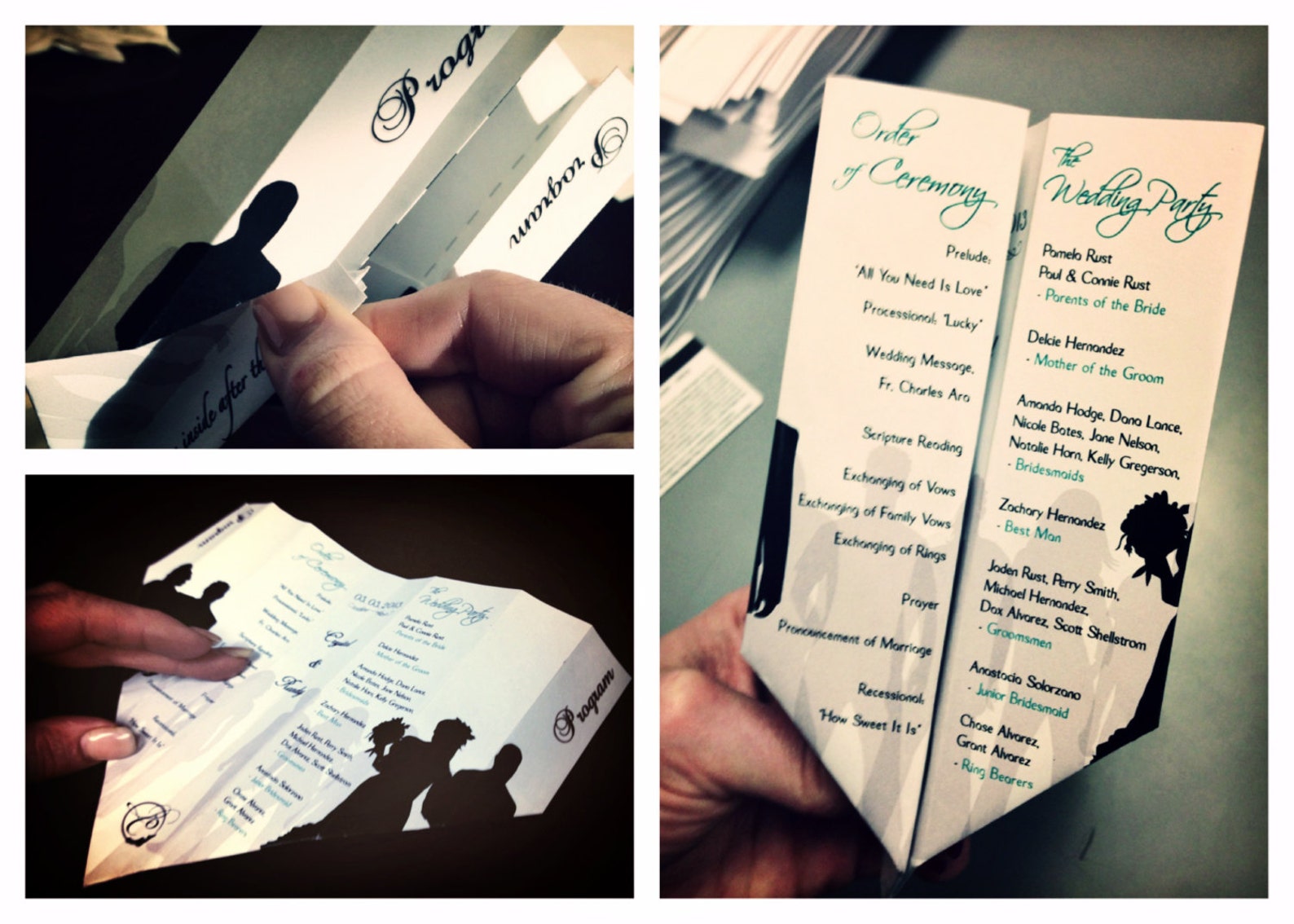 Paper Airplane Wedding Programs-(designed Completely to Compliment Your ...