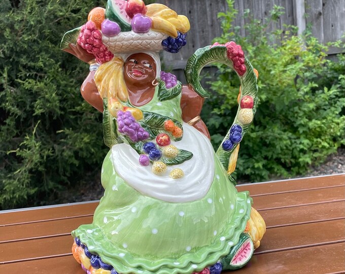 PITCHER * Americana Lady With Culture Costume and Fruit Headress - Etsy