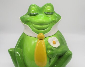 Frog Cookie Jar - Etsy