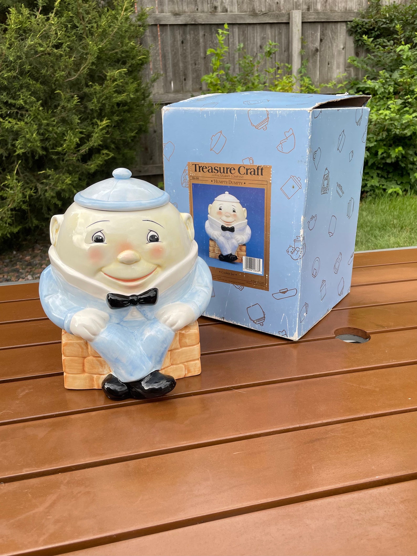 COOKIE JAR * Humpty Dumpty, Treasure Craft Pfaltzgraff, in the Box - Etsy