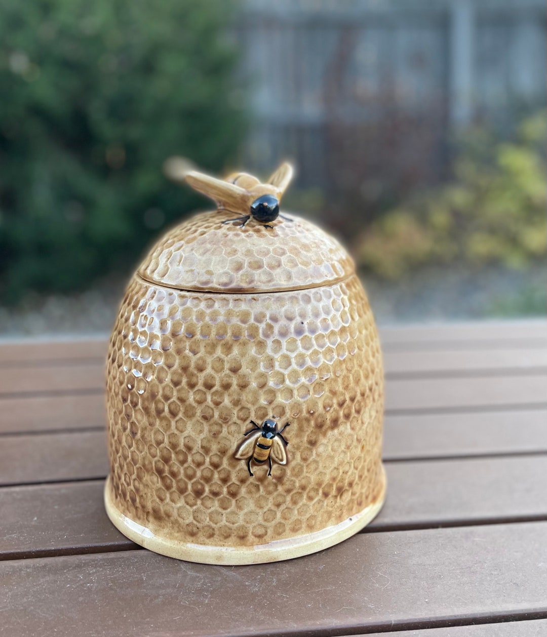 COOKIE JAR Beehive, 70s Arnel - Etsy