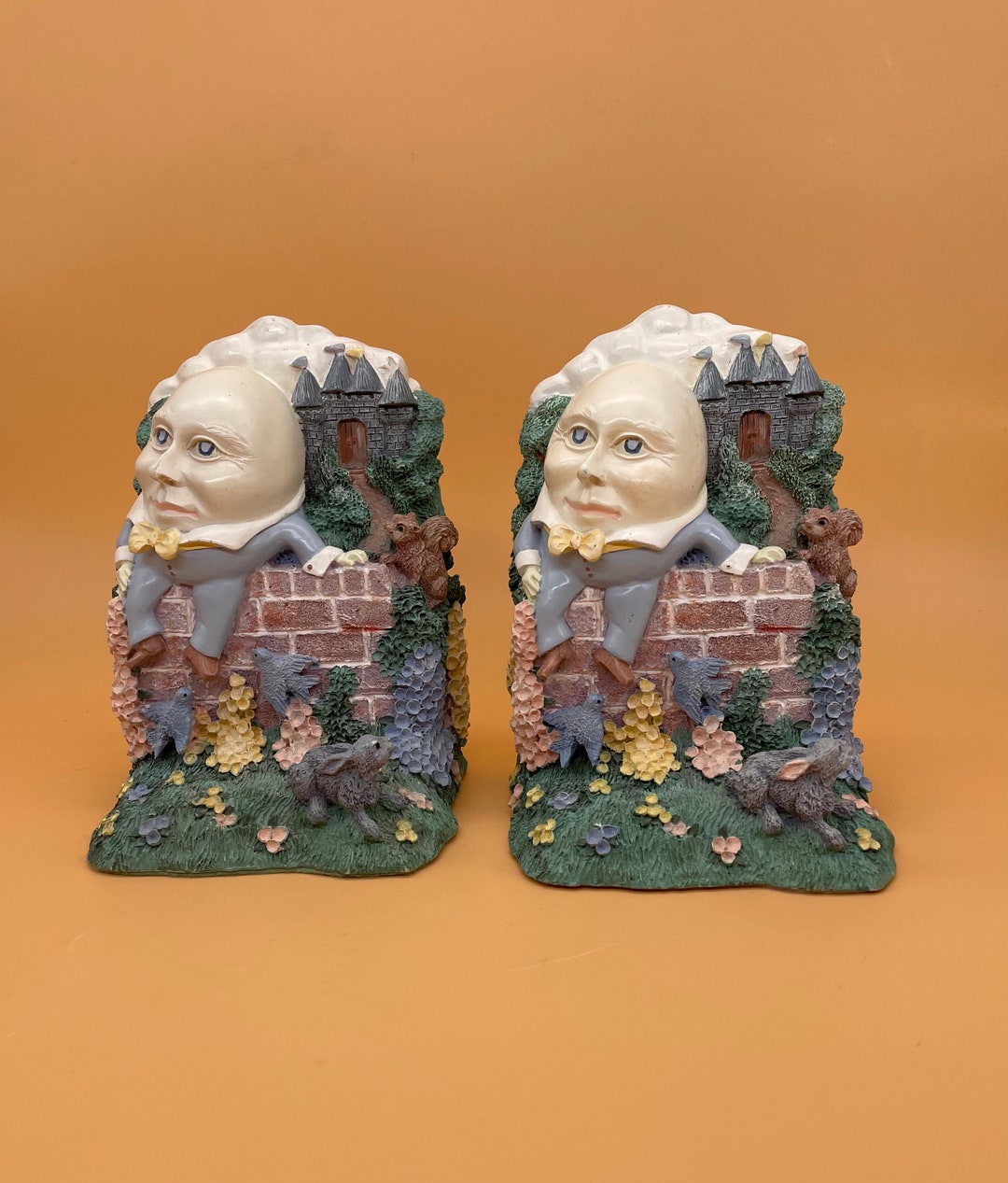 BOOKENDS. ~~ Humpty Dumpty, Figi Graphics 1992 - Etsy