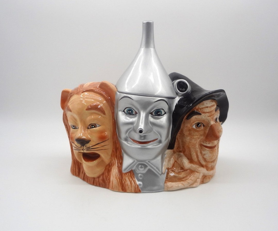 COOKIE JAR * Wizard of Oz, Tin Man, Cowardly Lion, Scarecrow, 1997; TEC ...